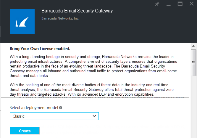 How to Deploy the Barracuda Email Security Gateway in the Microsoft Azure Management Portal ...